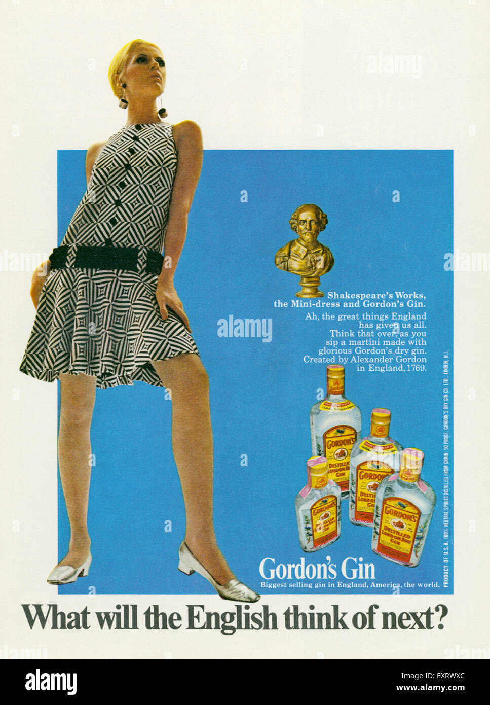 Gordons advert hi-res stock photography and images - Alamy