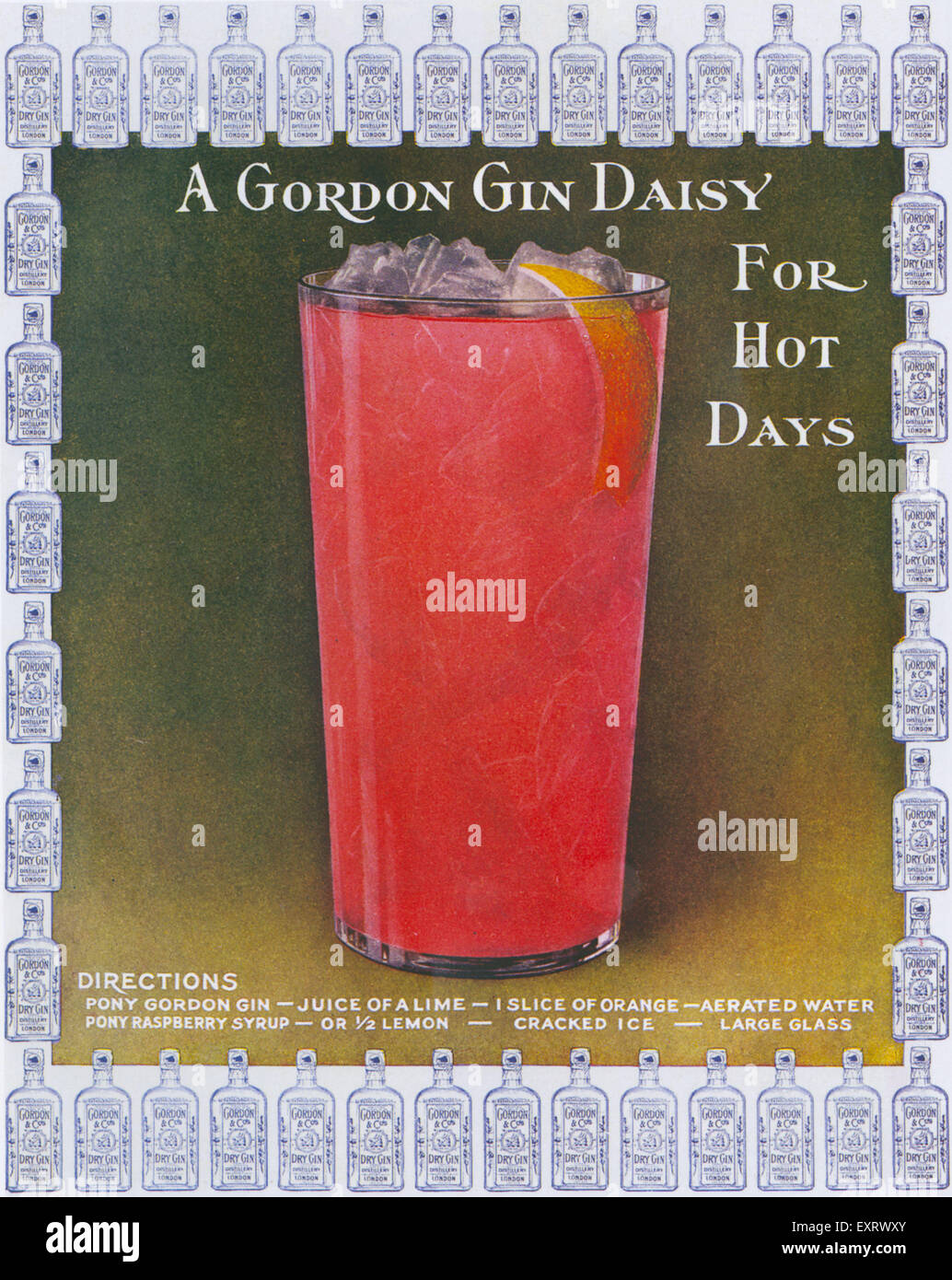 Gordons advert hi-res stock photography and images - Alamy