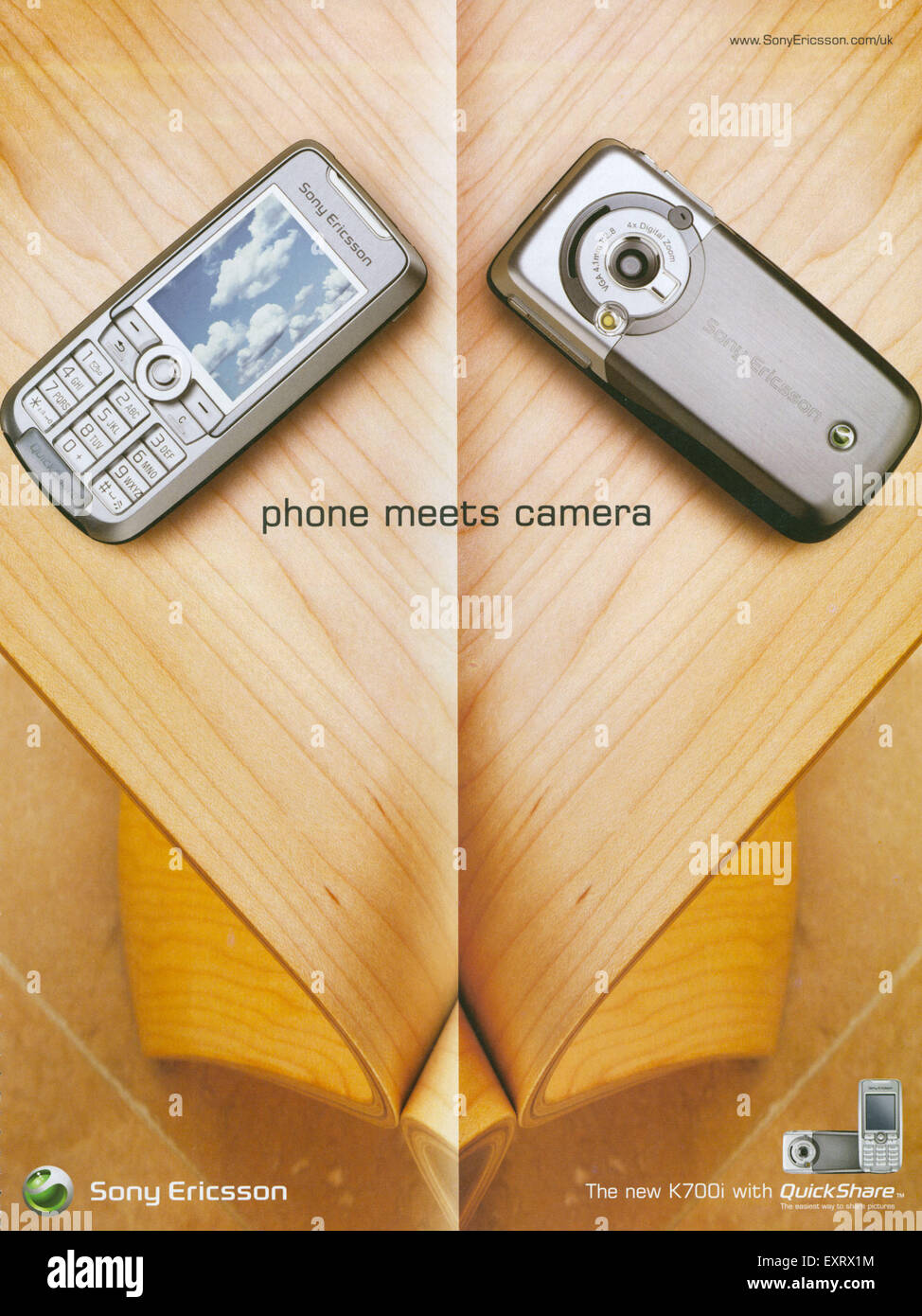 2000s UK Sony Ericsson Magazine Advert Stock Photo - Alamy