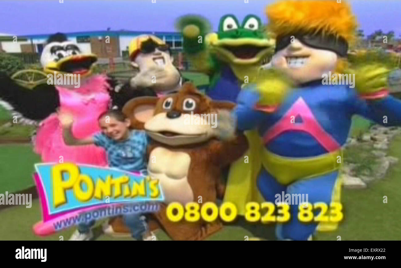 2000s UK Pontin's TV Advert (Grab Stock Photo - Alamy