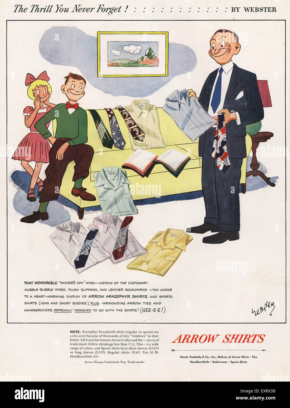 1940s USA Arrow Magazine Advert Stock Photo - Alamy