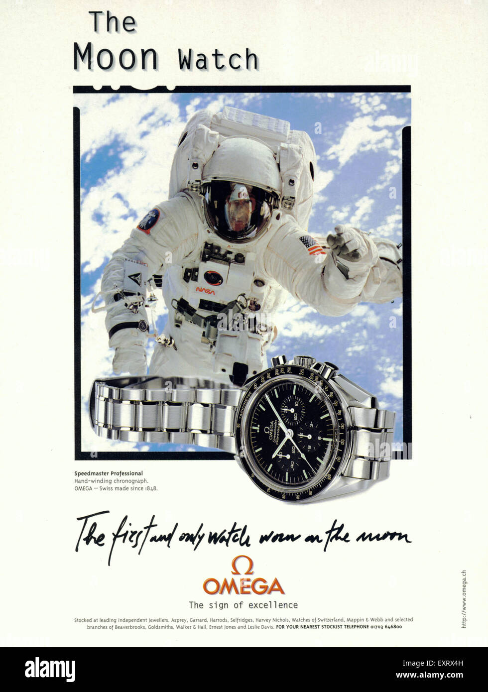 Omega magazine advert 1970s hi-res stock photography and images - Alamy
