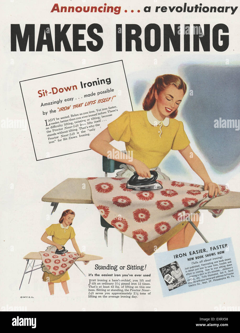 Ironing advert hi-res stock photography and images - Alamy