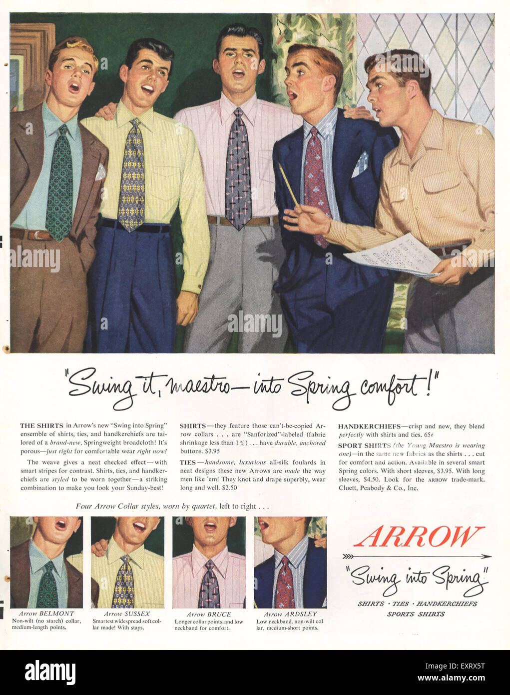 1940s USA Arrow Magazine Advert Stock Photo - Alamy