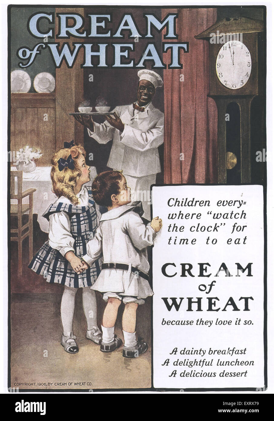 1910s USA Cream of Wheat Magazine Advert Stock Photo - Alamy