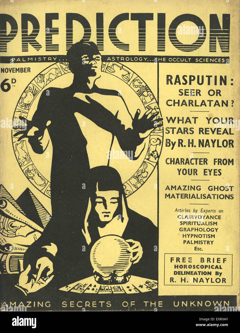 1930s UK Prediction Magazine Cover Stock Photo - Alamy