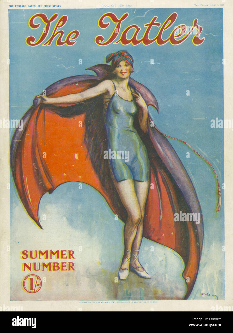 1920s UK The Tatler Magazine Cover Stock Photo - Alamy