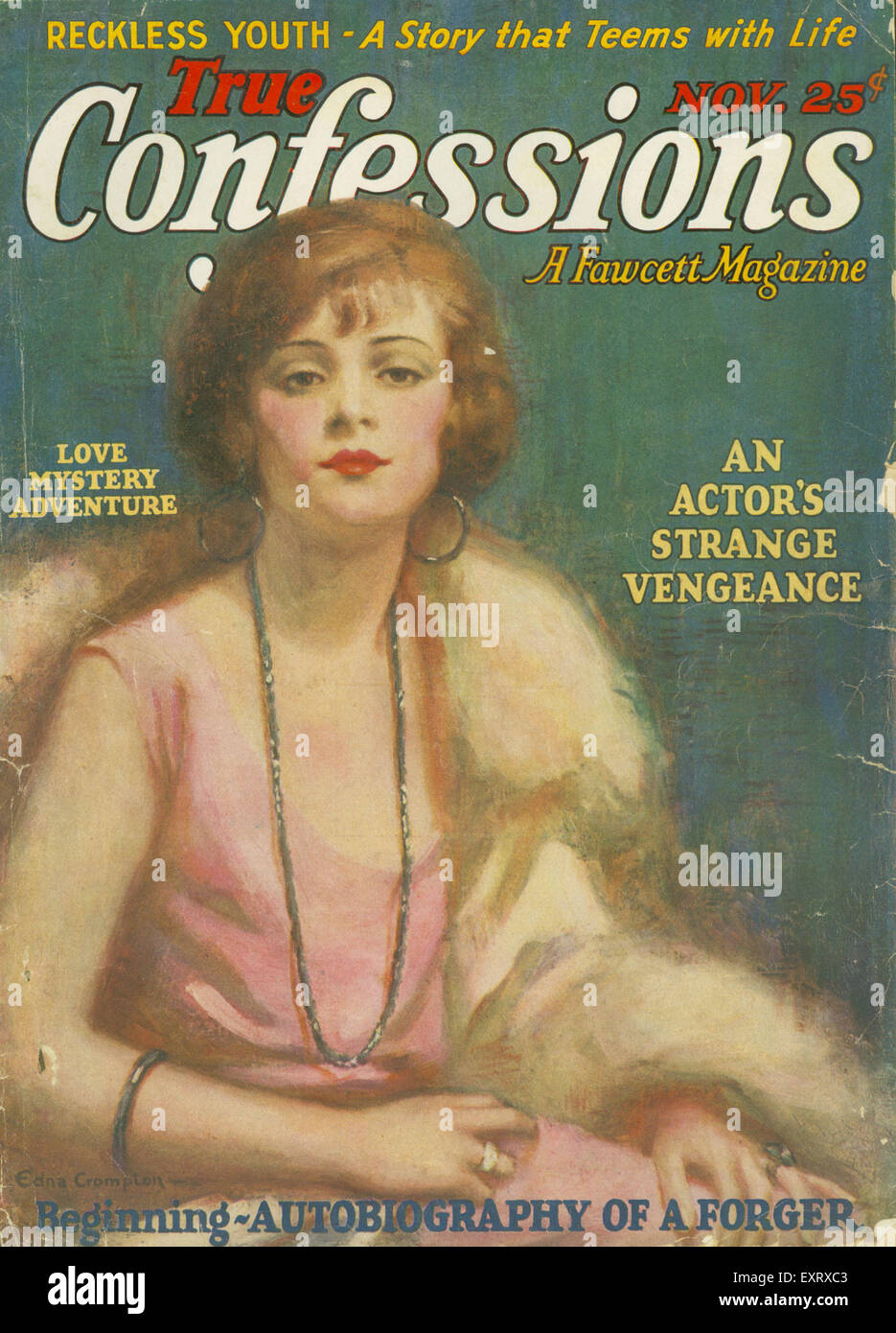 1920s USA True Confessions Magazine Cover Stock Photo - Alamy