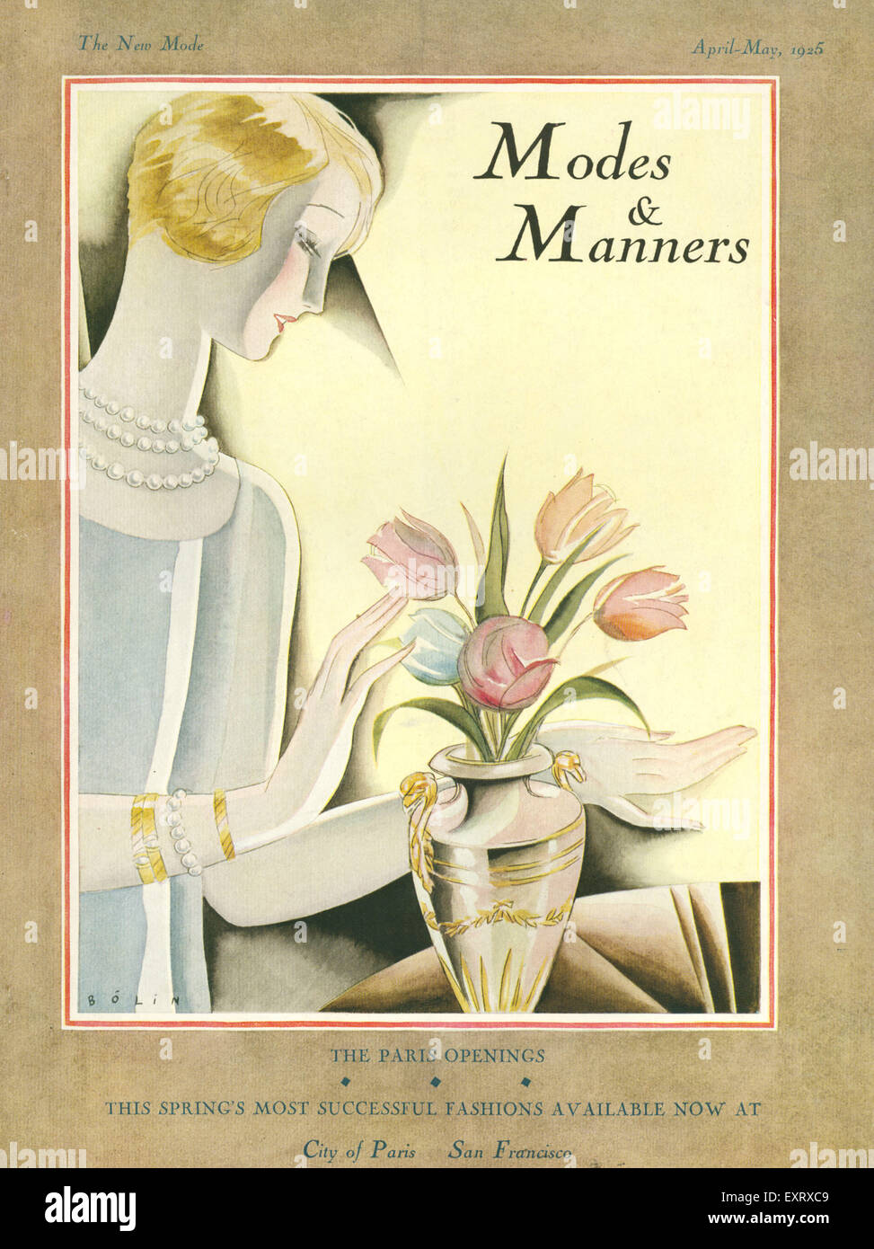 1920s USA Modes & Manners Magazine Cover Stock Photo - Alamy