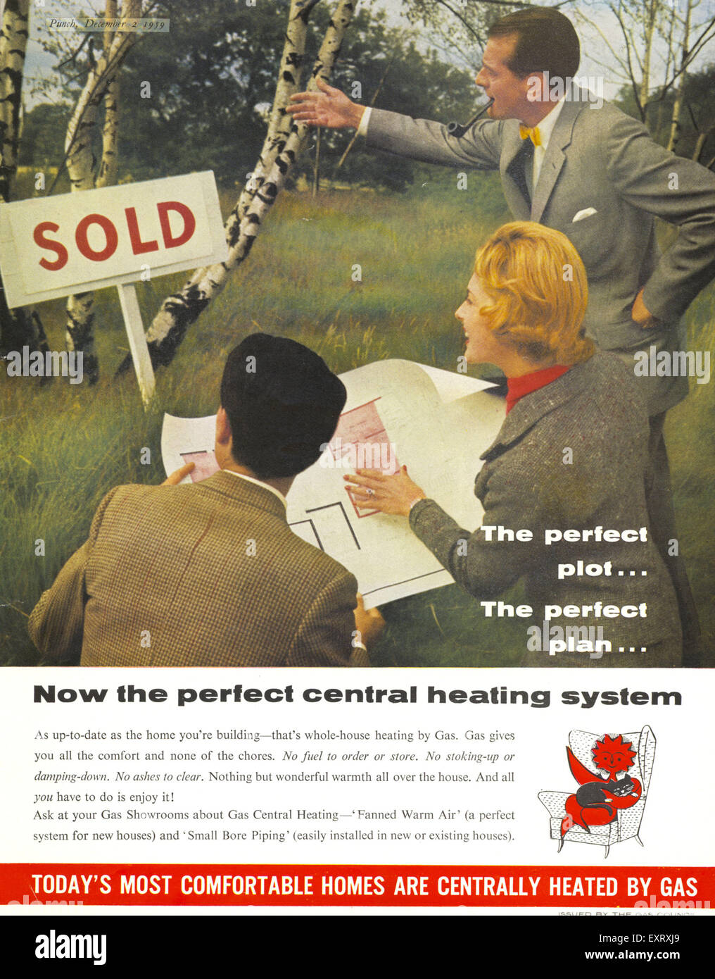 1950s UK Gas Magazine Advert Stock Photo - Alamy