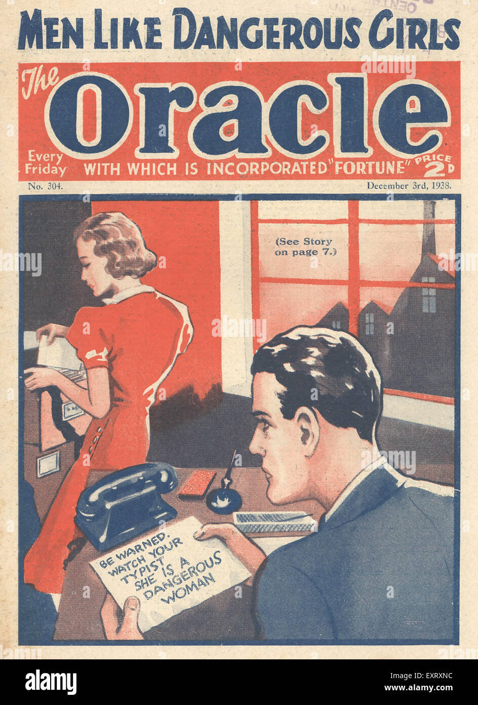 1930s UK The Oracle Magazine Cover Stock Photo - Alamy