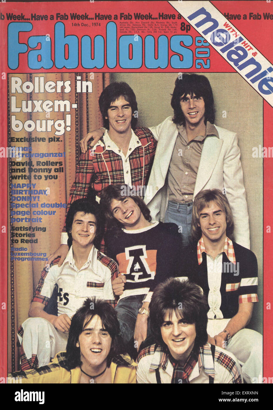 1980S UK Fabulous 208 Magazine Cover Stock Photo - Alamy