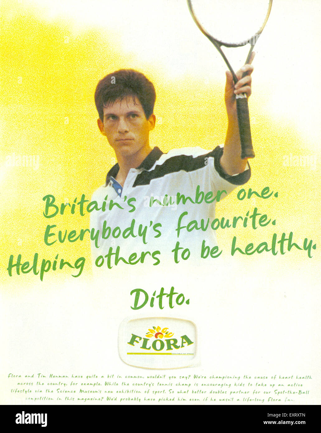 Advert for flora margarine hi-res stock photography and images - Alamy