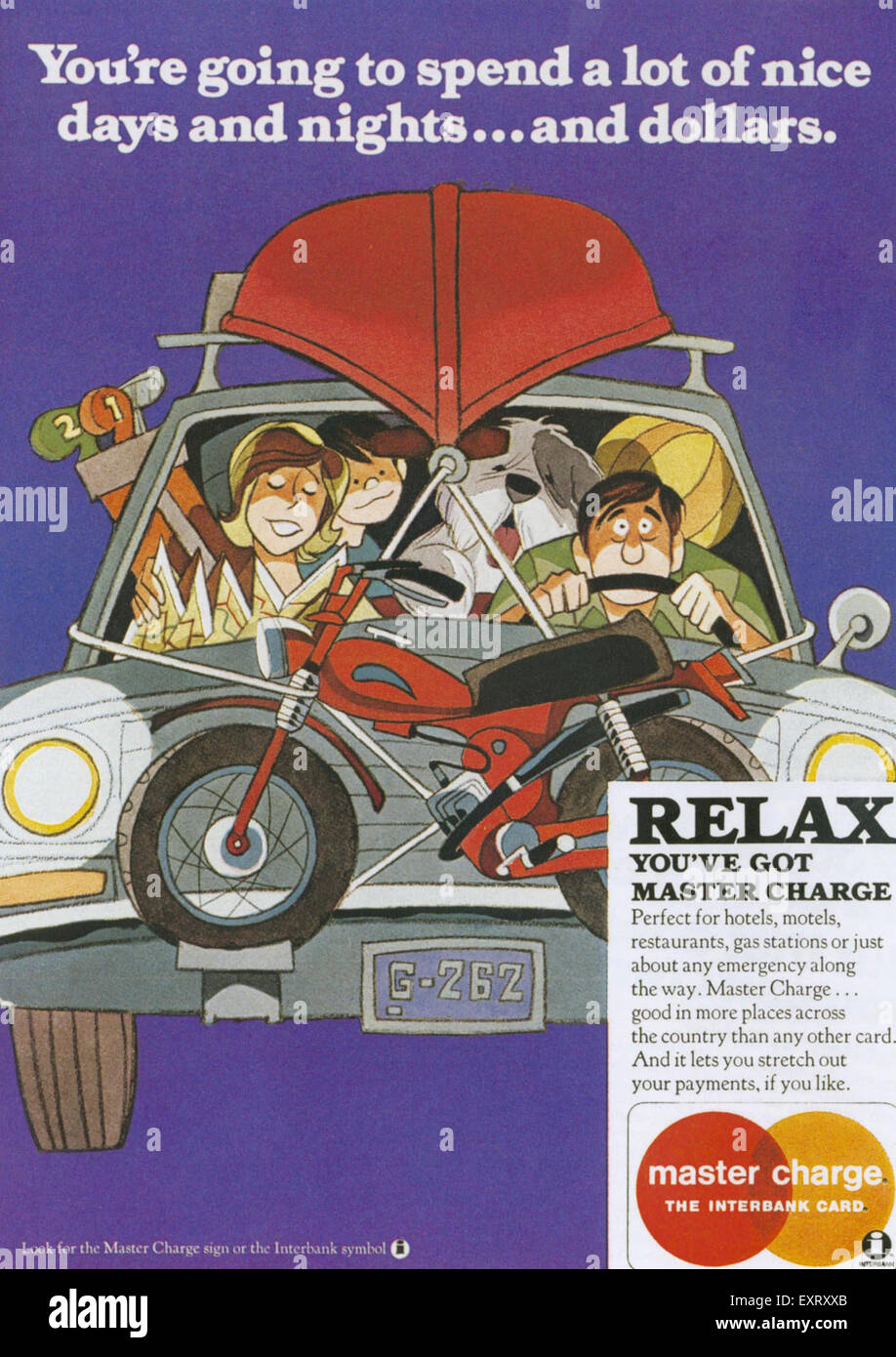 1970s USA Master Charge Magazine Advert Stock Photo - Alamy