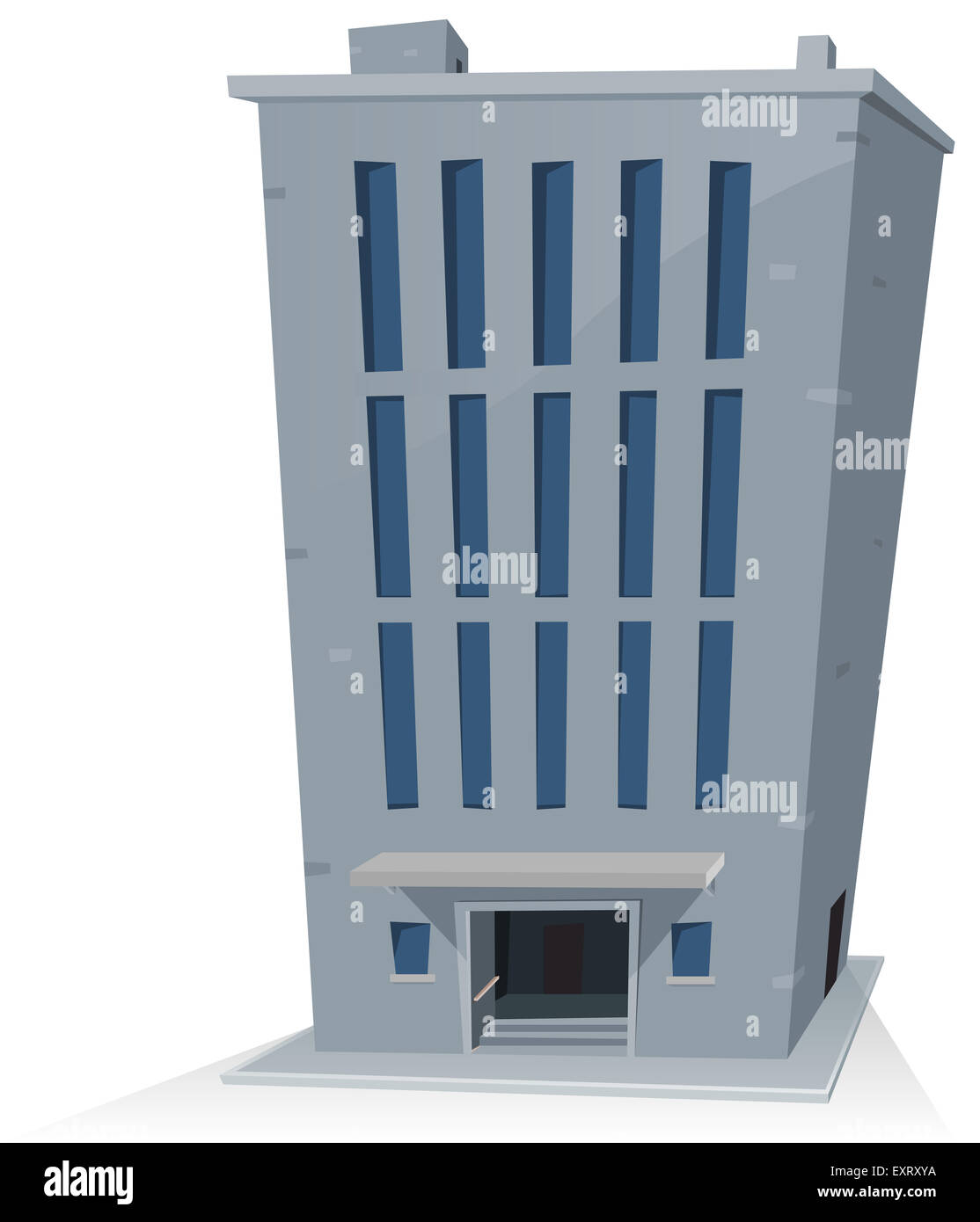 Downtown office and apartments Cut Out Stock Images & Pictures - Alamy