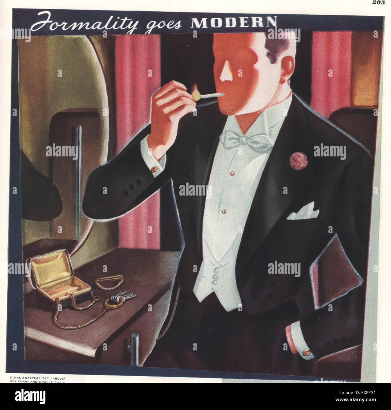 1930s USA Formality goes Modern Magazine Advert Stock Photo - Alamy
