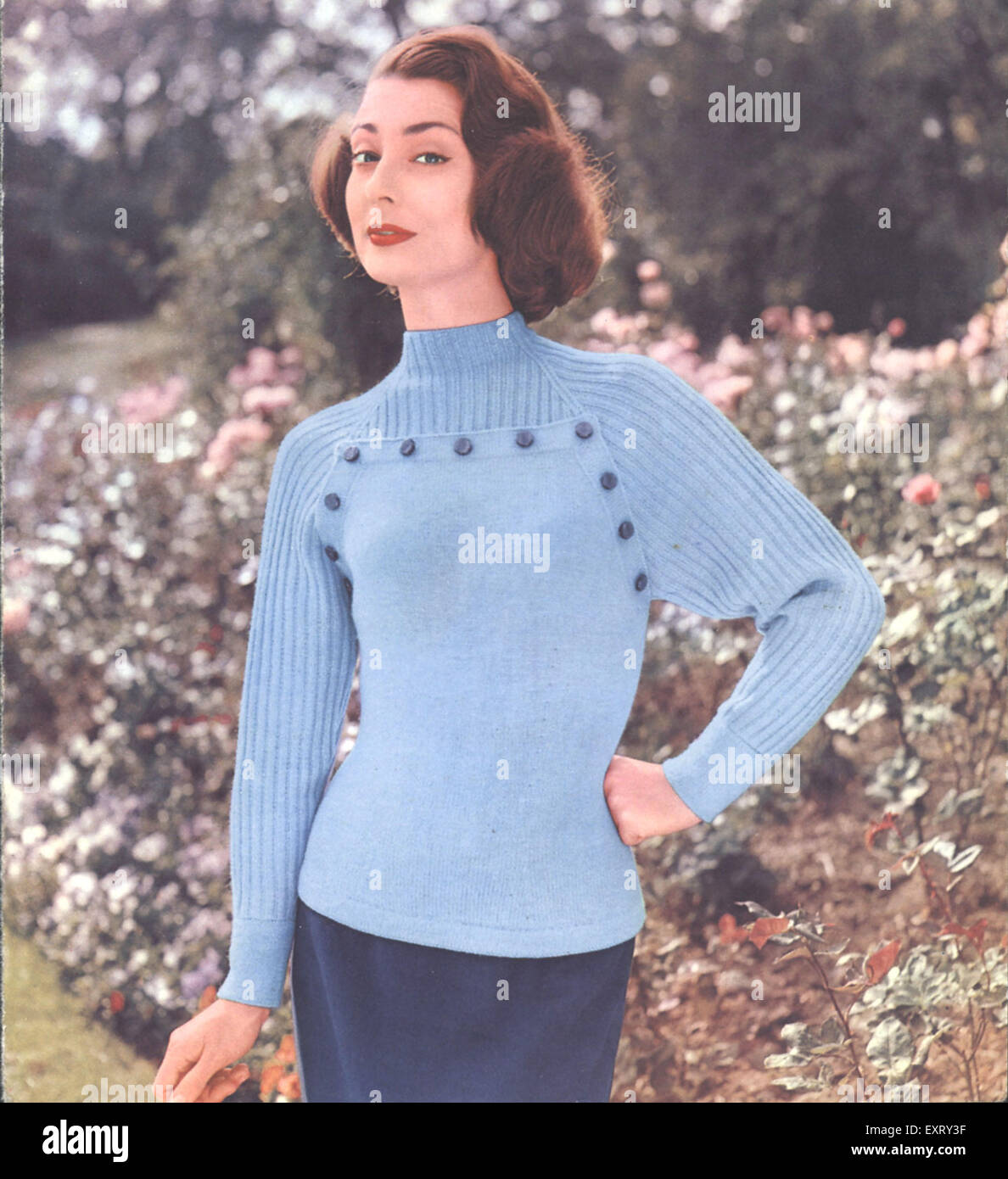 1950s UK Knitting patterns Knitting Patterns Stock Photo - Alamy