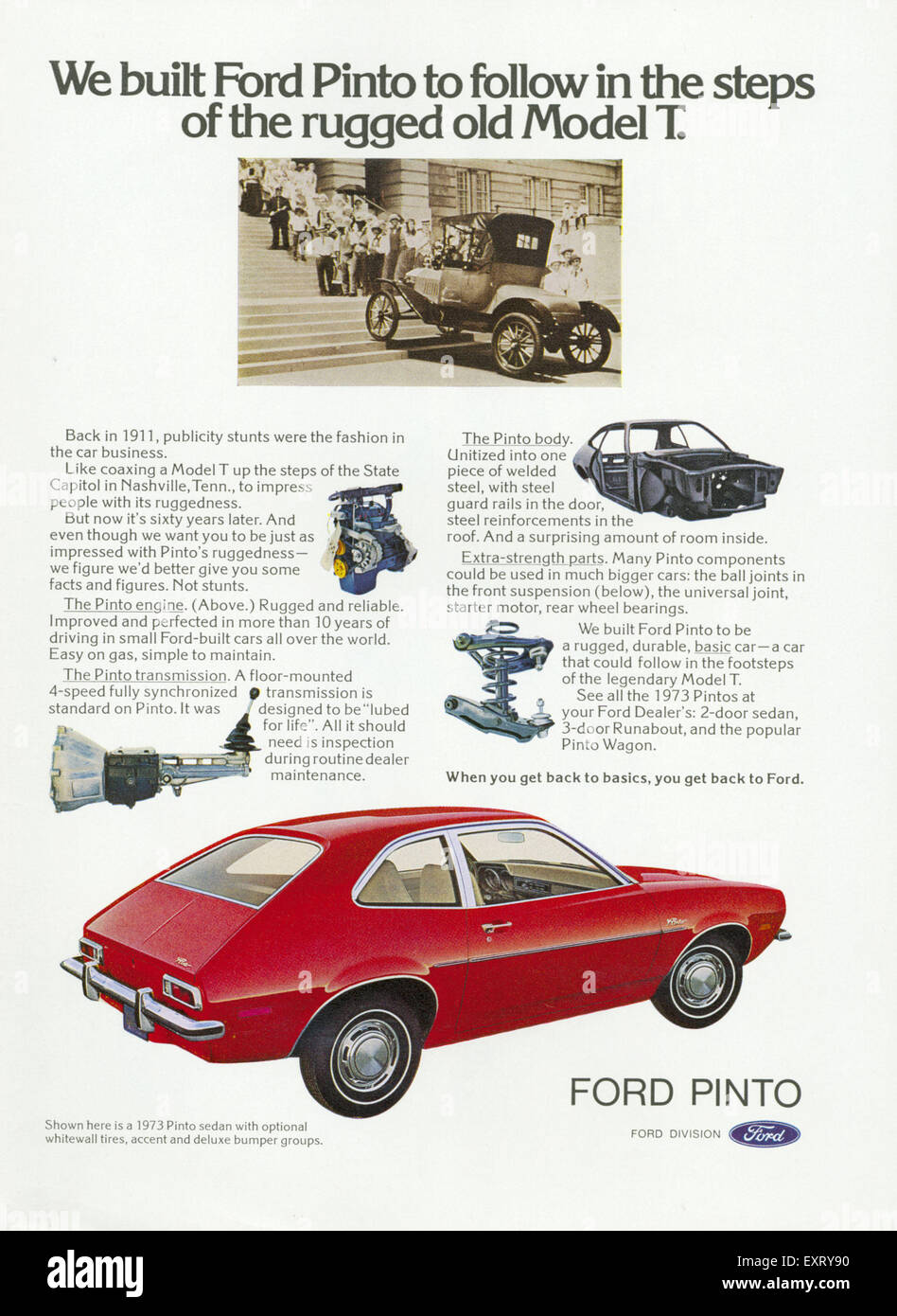 1970s USA Ford Magazine Advert Stock Photo - Alamy