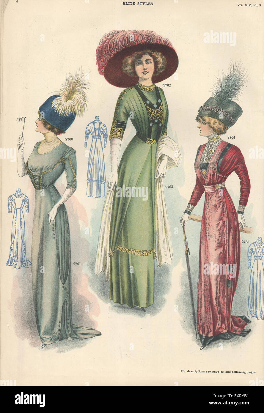 1910 Fashion High Resolution Stock Photography and Images - Alamy