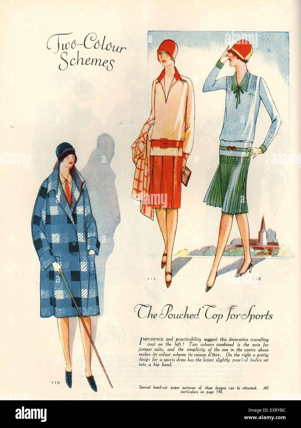 1920s UK Womens Fashion Magazine Advert Stock Photo - Alamy