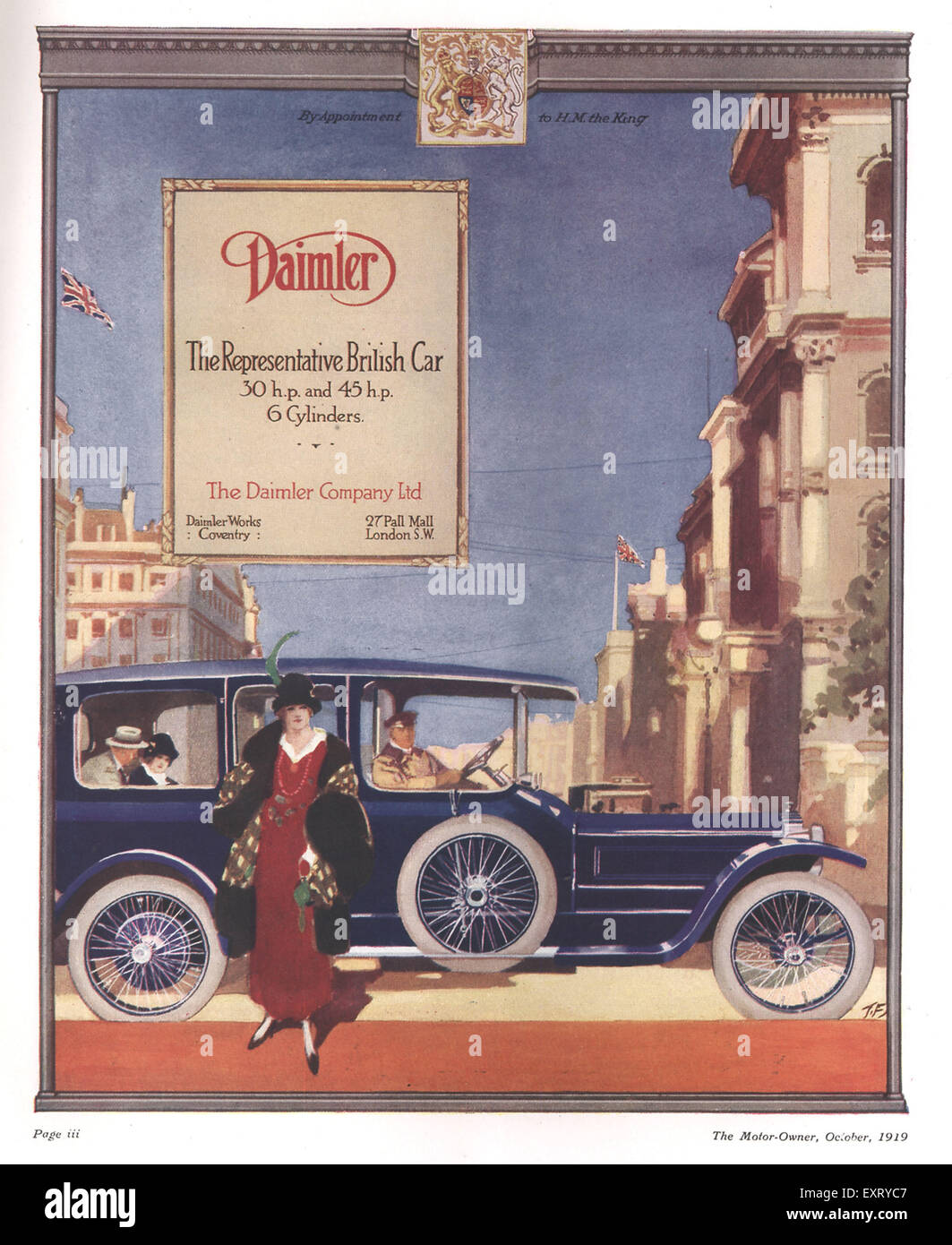 1910s UK Daimler Magazine Advert Stock Photo - Alamy