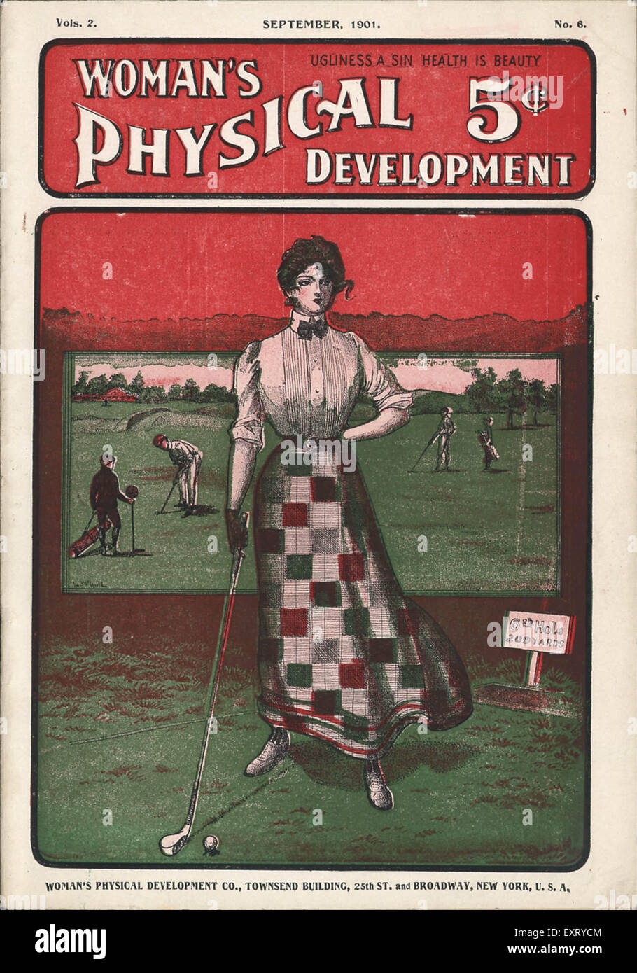 USA Womans Physical Development Magazine Cover Stock Photo - Alamy