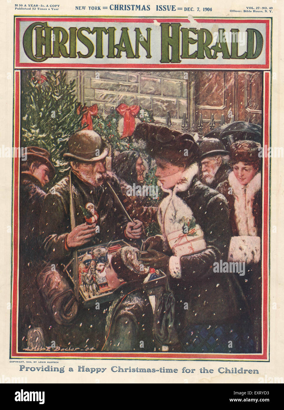 1900s USA Christian Herald Magazine Cover Stock Photo - Alamy