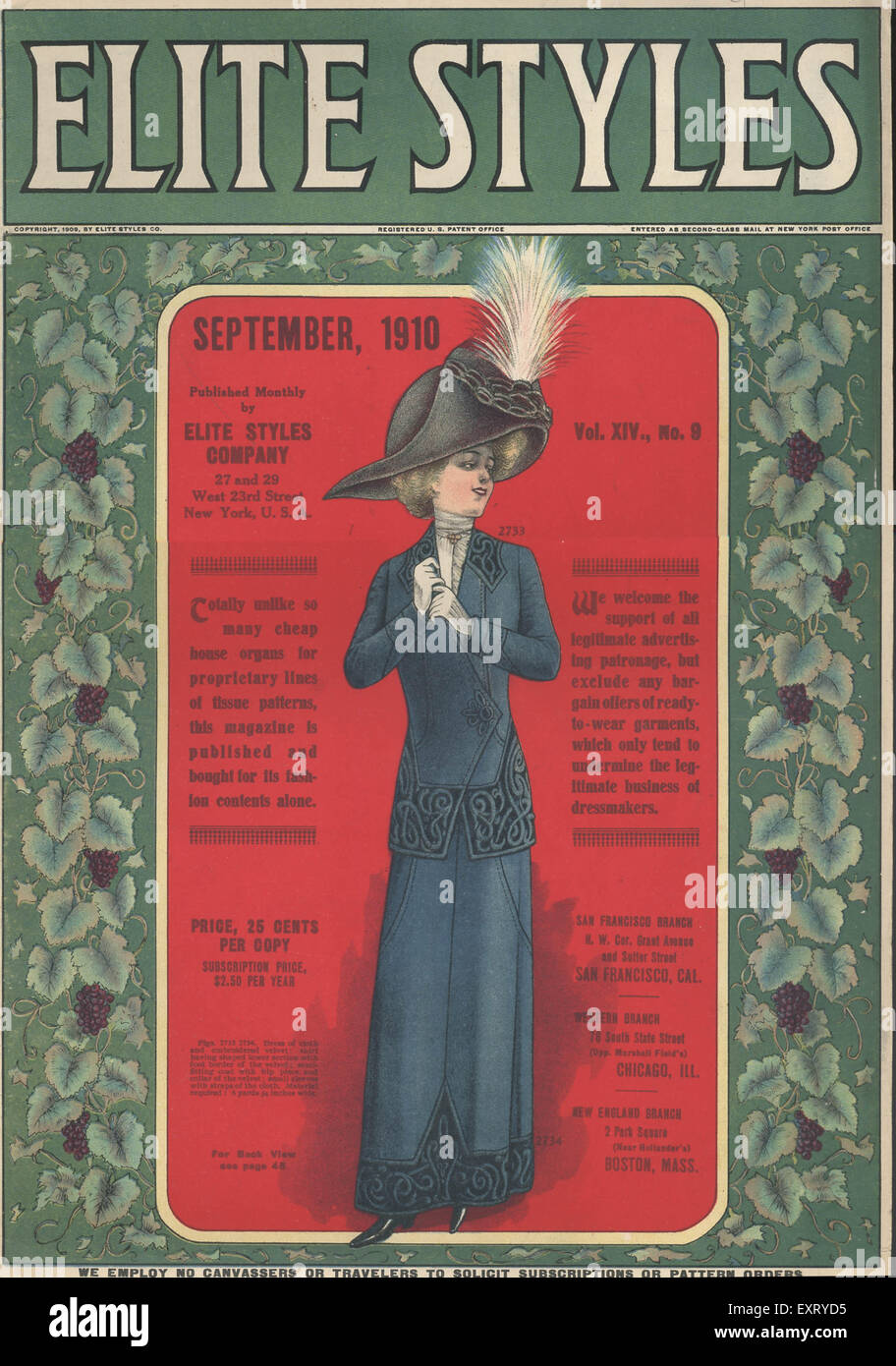 1910s USA Elite Styles Magazine Cover Stock Photo - Alamy