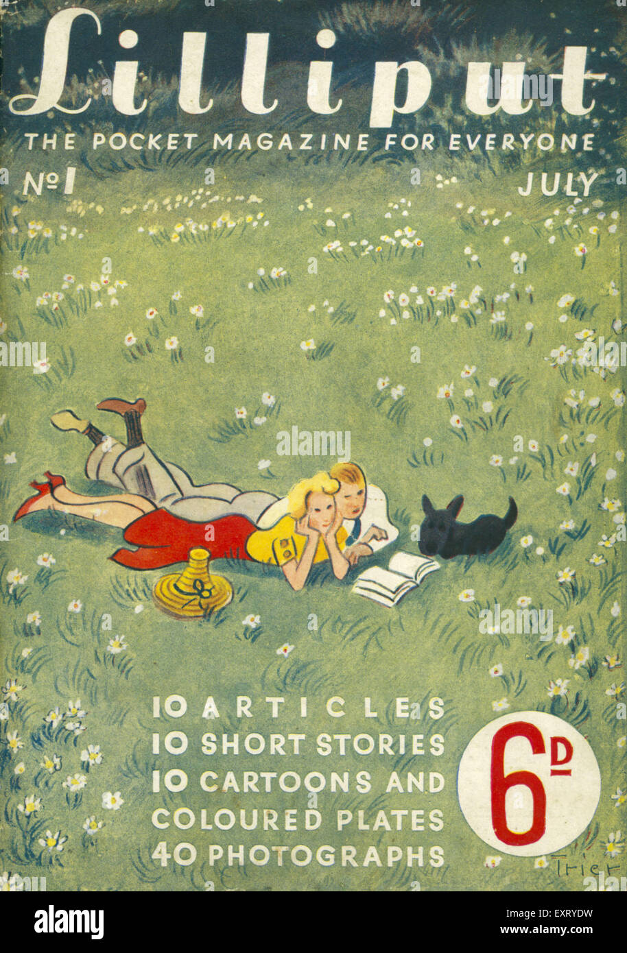 1930s UK Lilliput Magazine Cover Stock Photo - Alamy