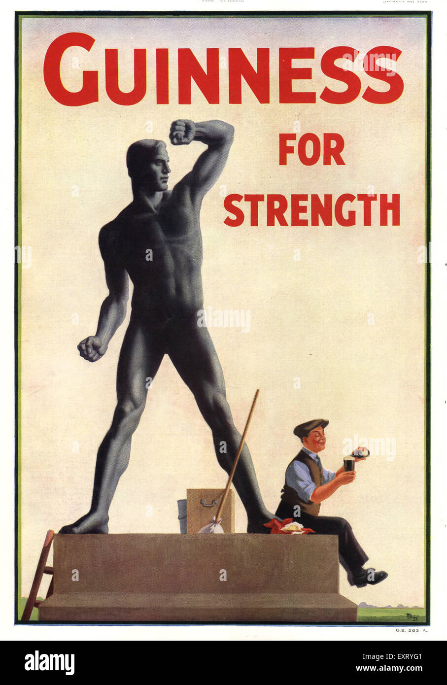 1950s UK Guinness Magazine Advert Stock Photo - Alamy