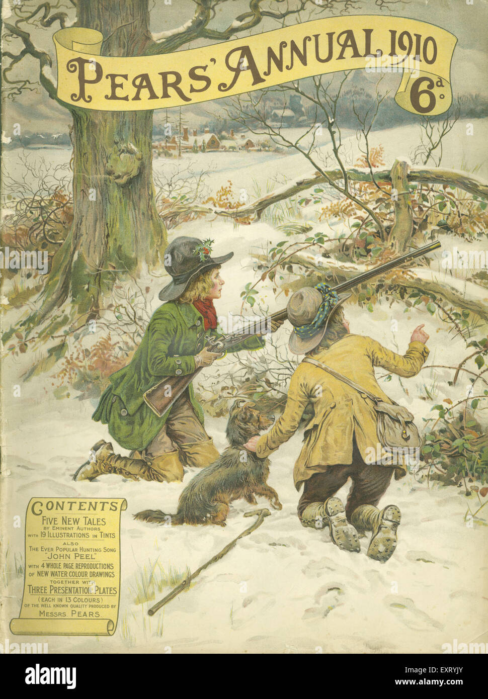 1910s UK Pears Annual Magazine Cover Stock Photo - Alamy