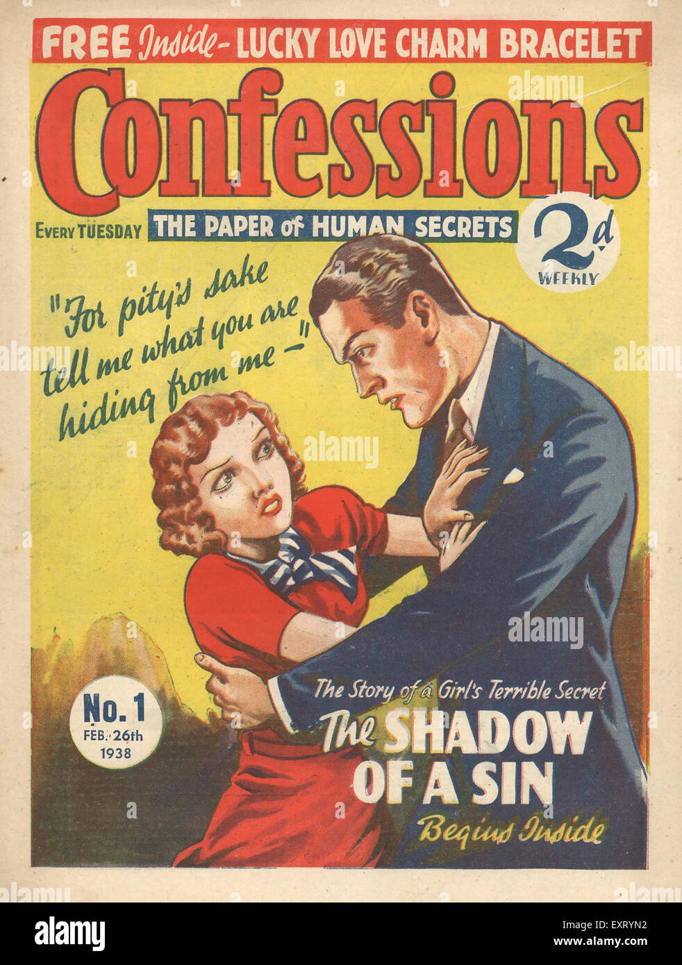 1930s UK Confessions Magazine Cover Stock Photo - Alamy