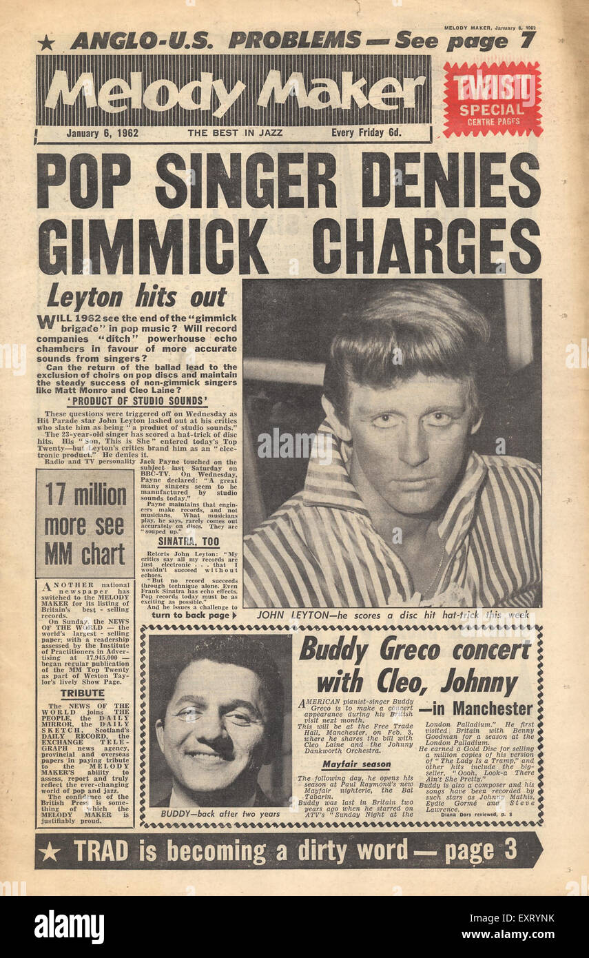 Melody maker magazine cover hi-res stock photography and images - Alamy