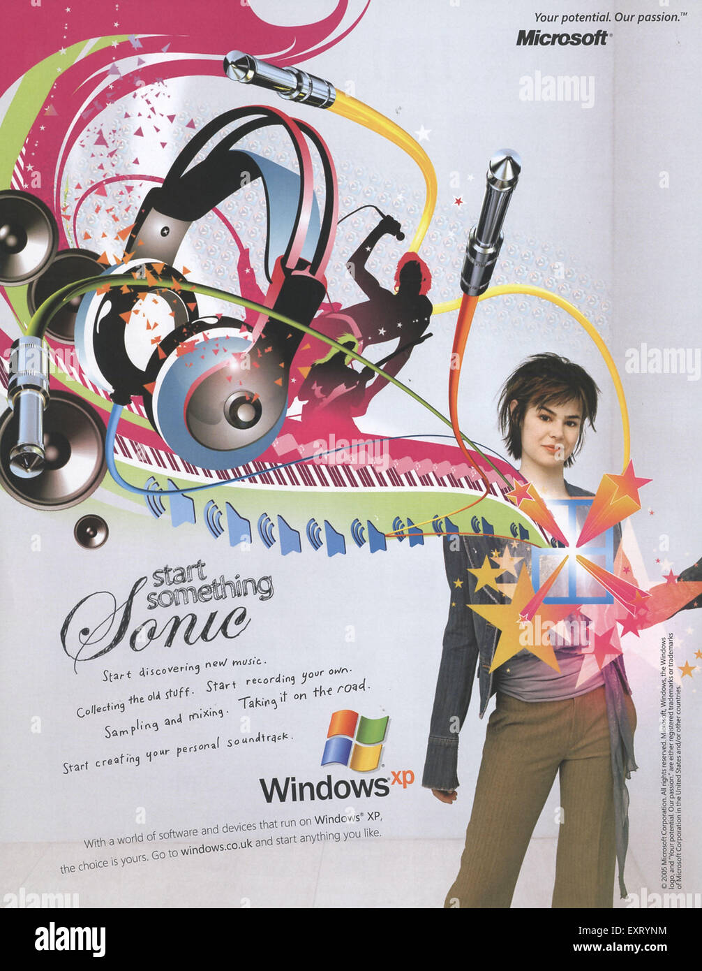 2000s UK Microsoft Windows XP Magazine Advert Stock Photo - Alamy