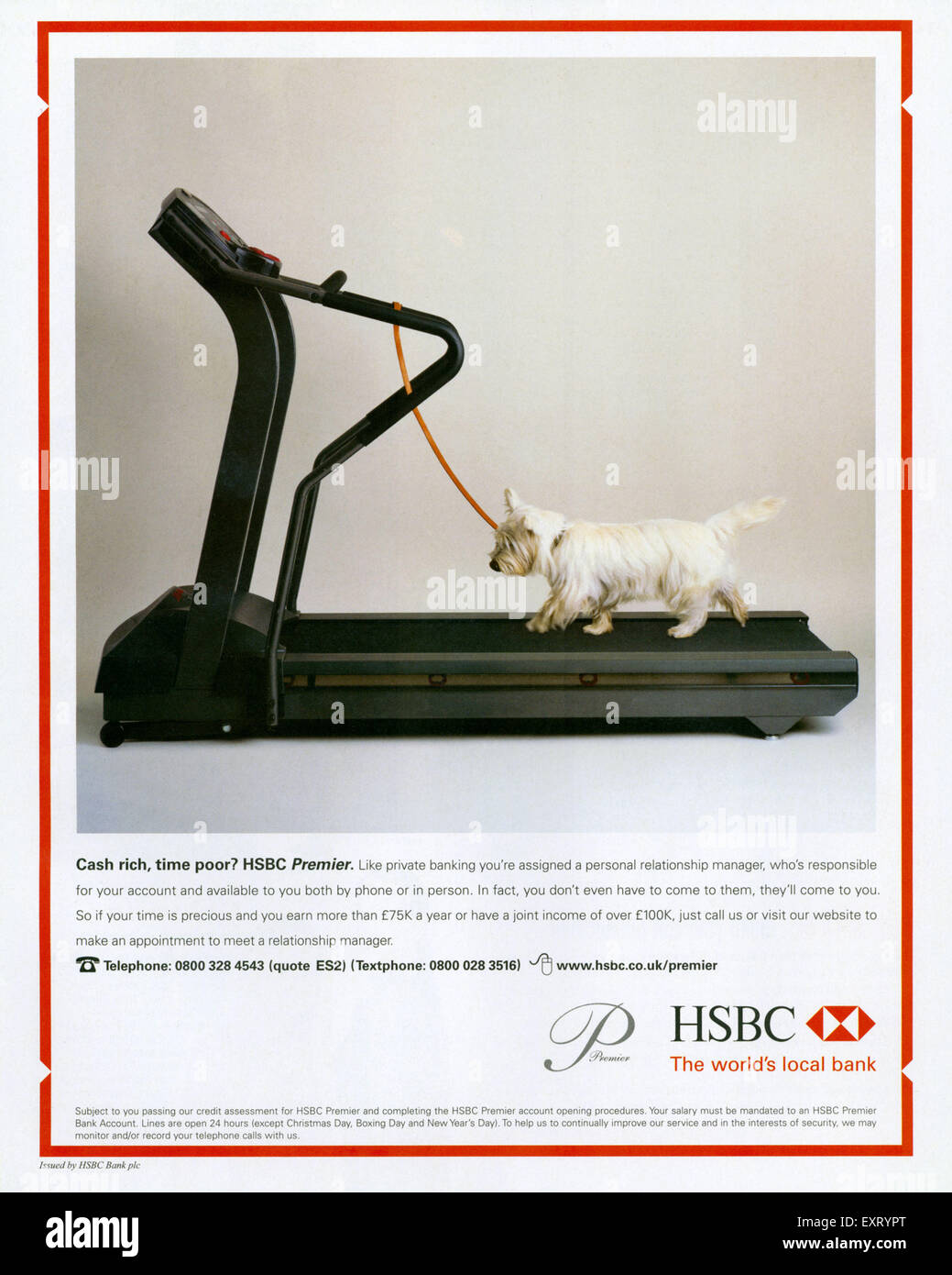 2000s UK HSBC Magazine Advert Stock Photo - Alamy