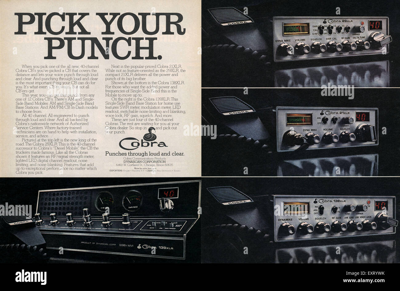 1970s UK Cobra Magazine Advert Stock Photo - Alamy