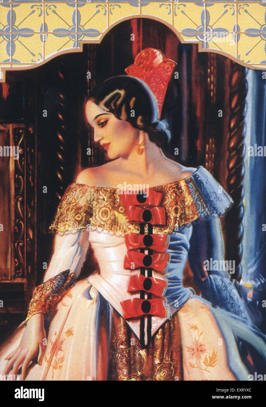 1910s USA Flamenco Dancers Postcard Stock Photo - Alamy