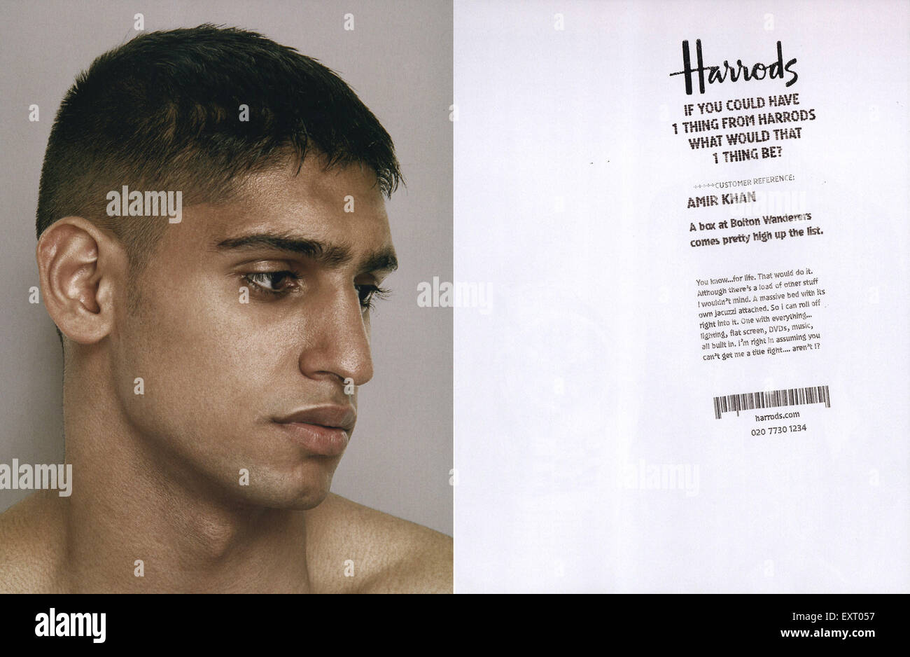 2000s UK Harrods Magazine Advert Stock Photo - Alamy