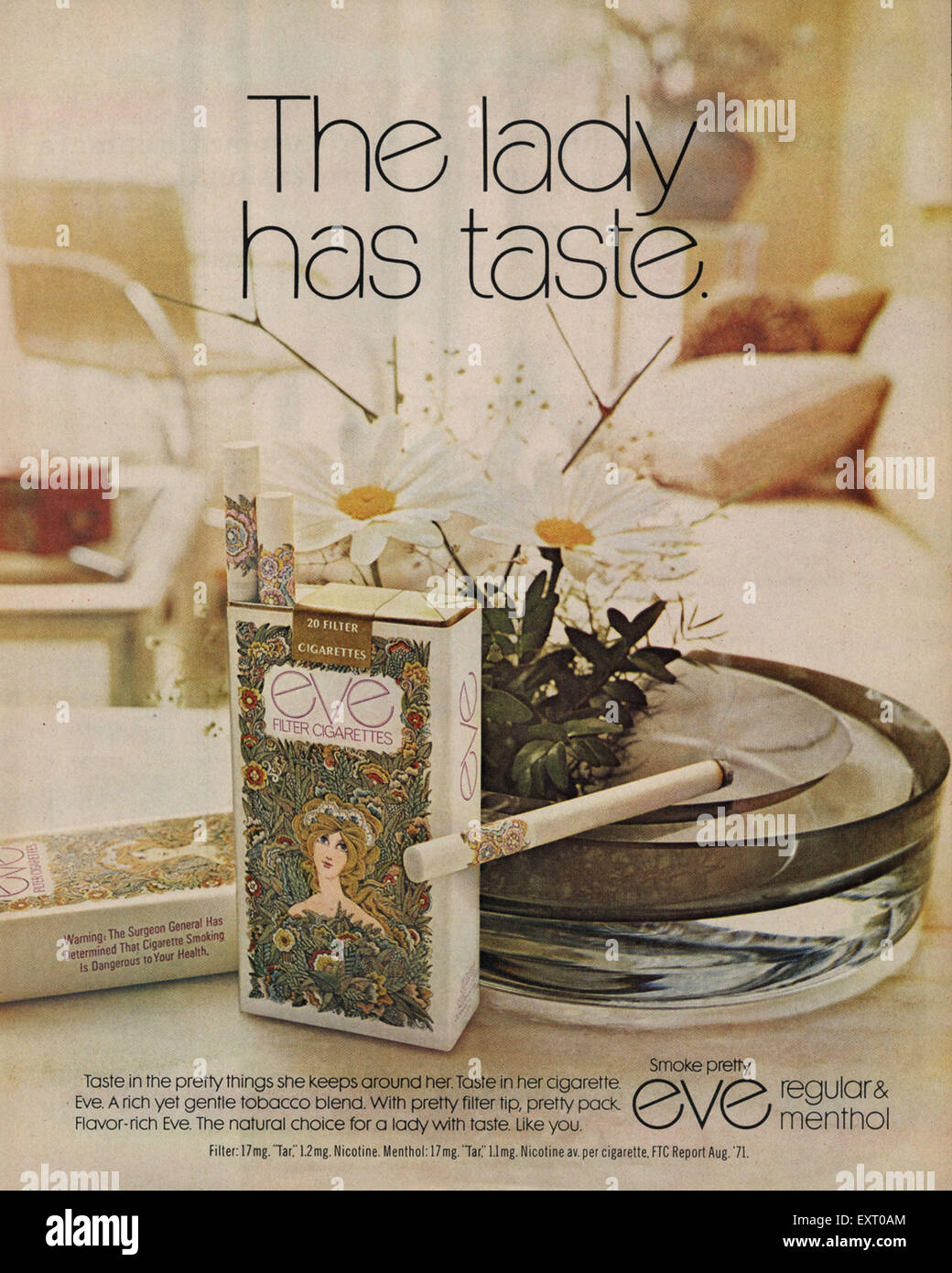 1970s UK Eve Magazine Advert Stock Photo - Alamy
