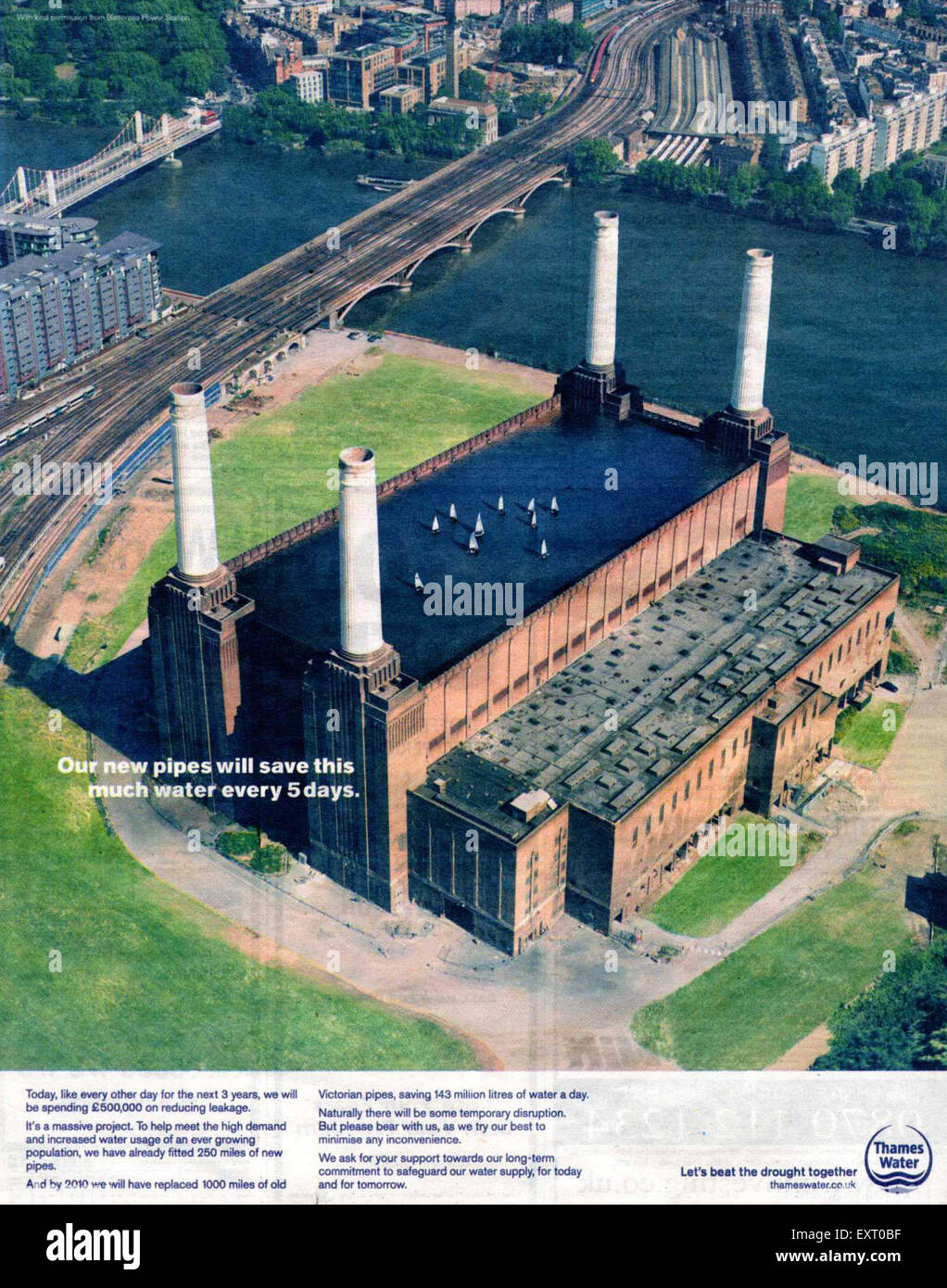 2000s UK Thames Water Newspaper Advert Stock Photo - Alamy