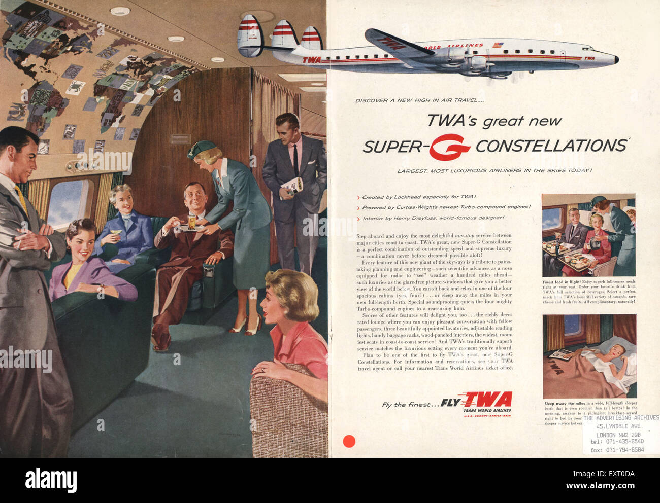 Luxury air travel 1940s hi-res stock photography and images - Alamy