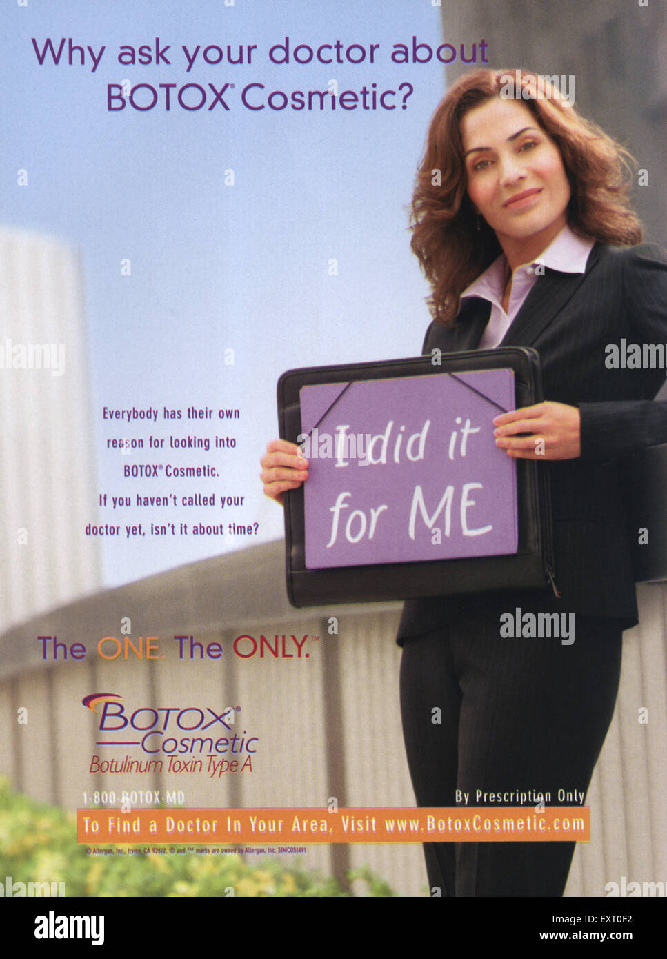 2000s USA Botox Magazine Advert Stock Photo - Alamy