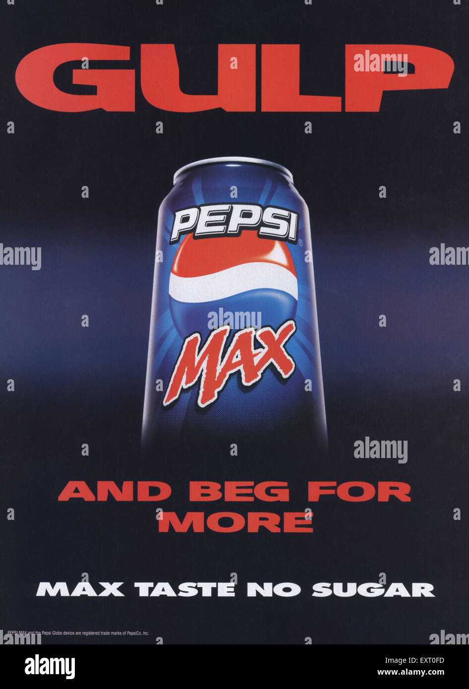 2000s UK Pepsi Max Magazine Advert Stock Photo - Alamy