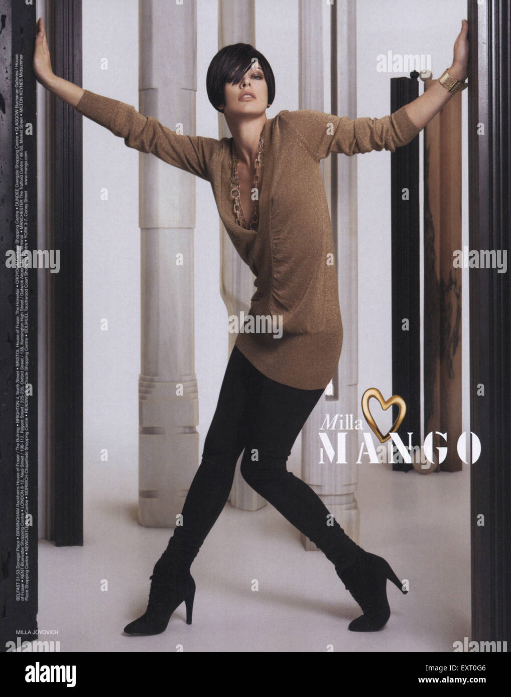 2000s UK Mango Magazine Advert Stock Photo - Alamy