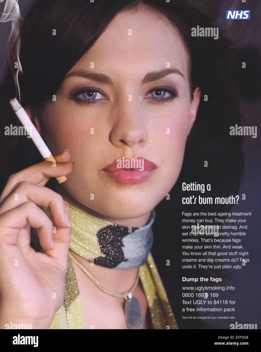 2000s UK NHS Magazine Advert Stock Photo - Alamy
