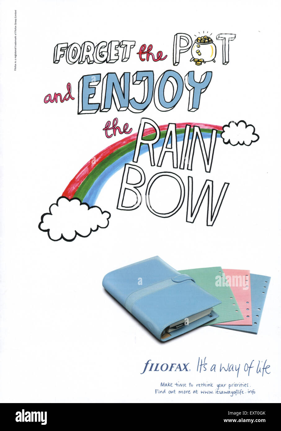 2000s UK Filofax Magazine Advert Stock Photo - Alamy