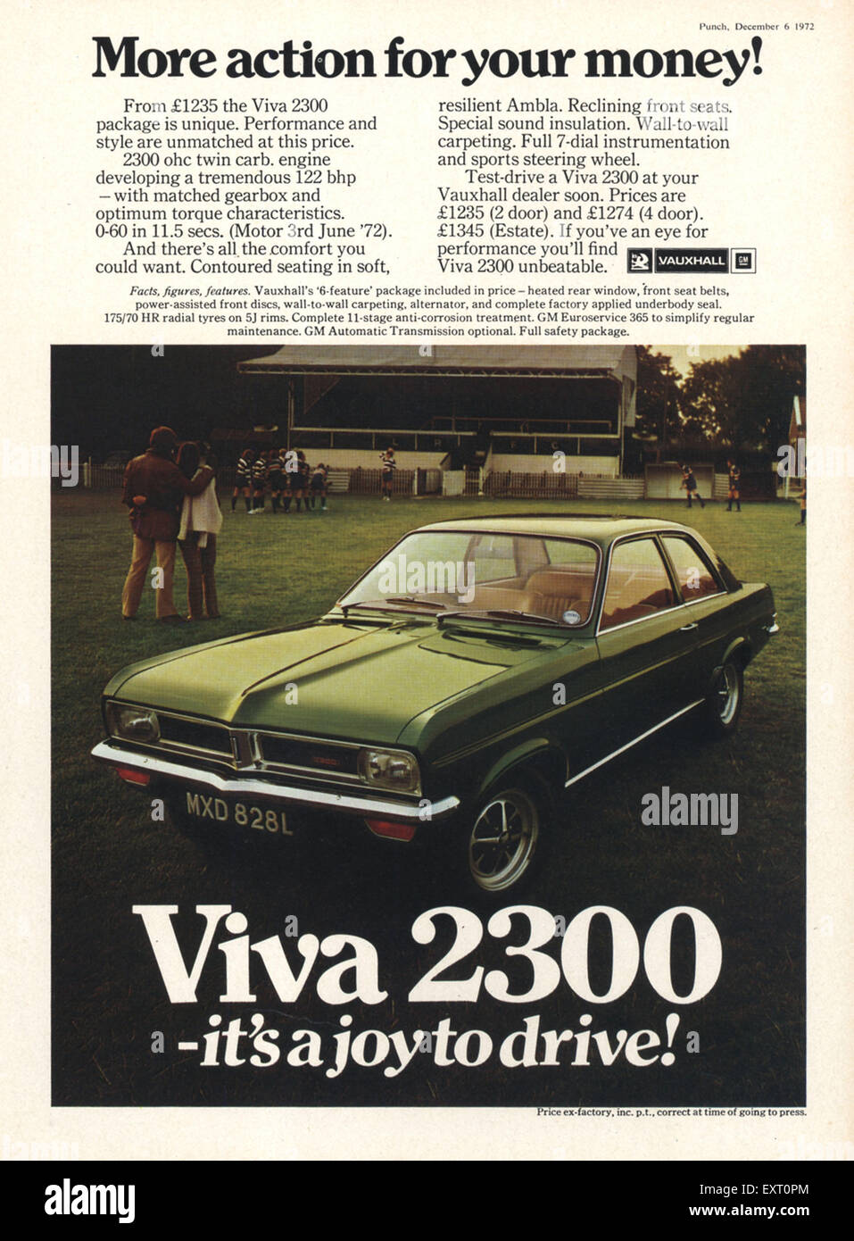 1970s UK Vauxhall Magazine Advert Stock Photo - Alamy
