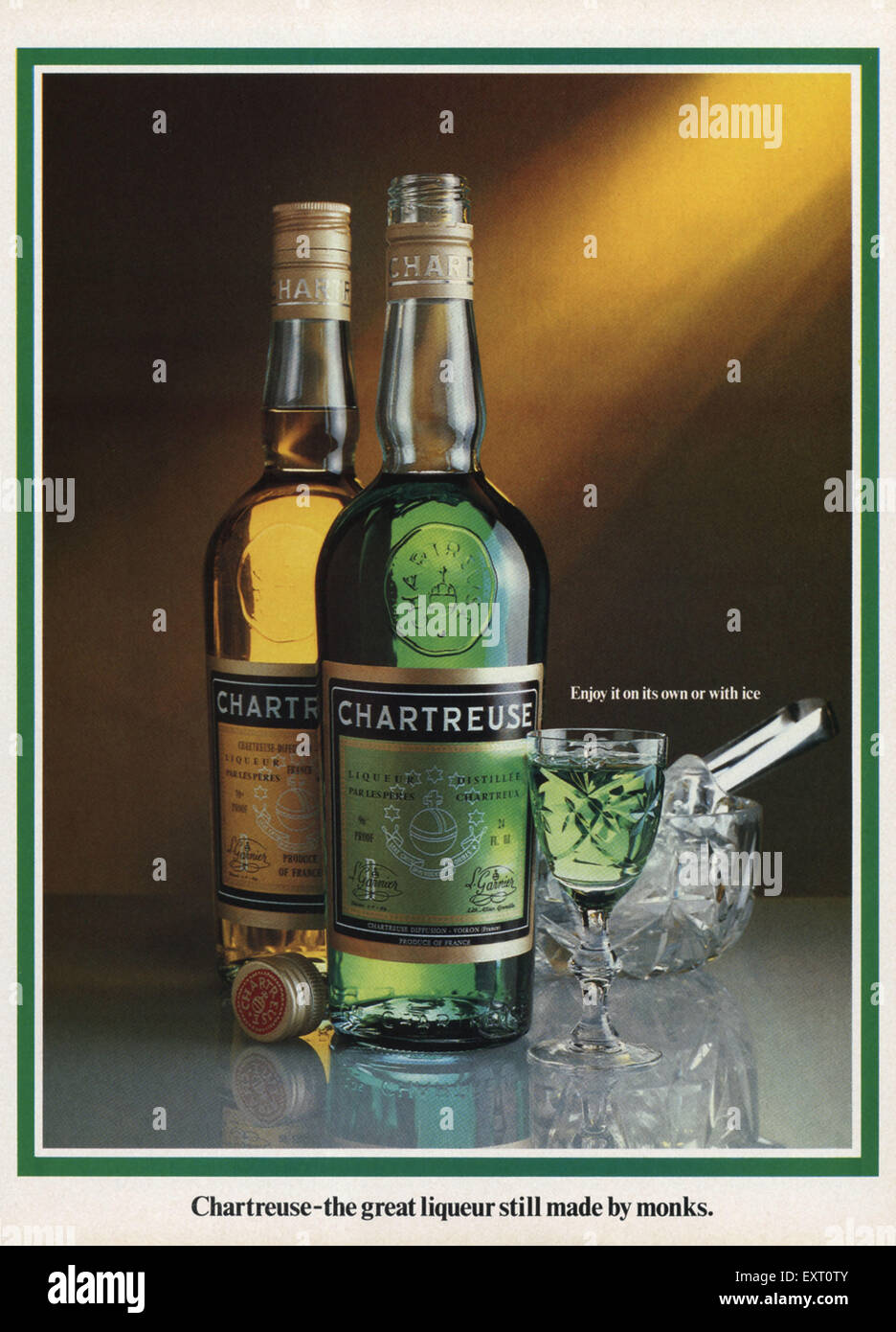 1970s UK Chartreuse Magazine Advert Stock Photo - Alamy