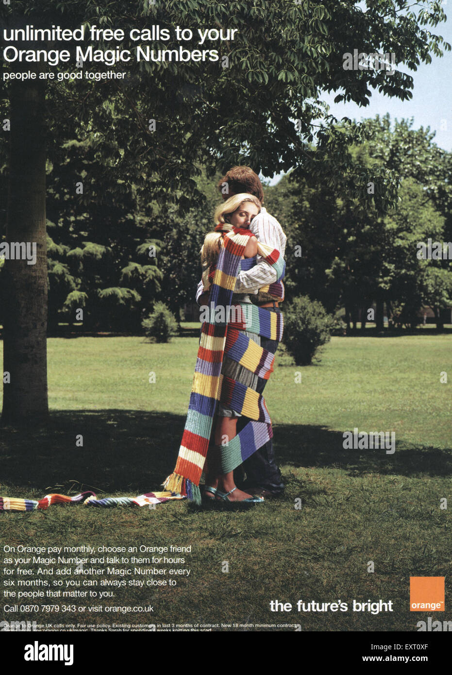 2000s UK Orange Magazine Advert Stock Photo - Alamy