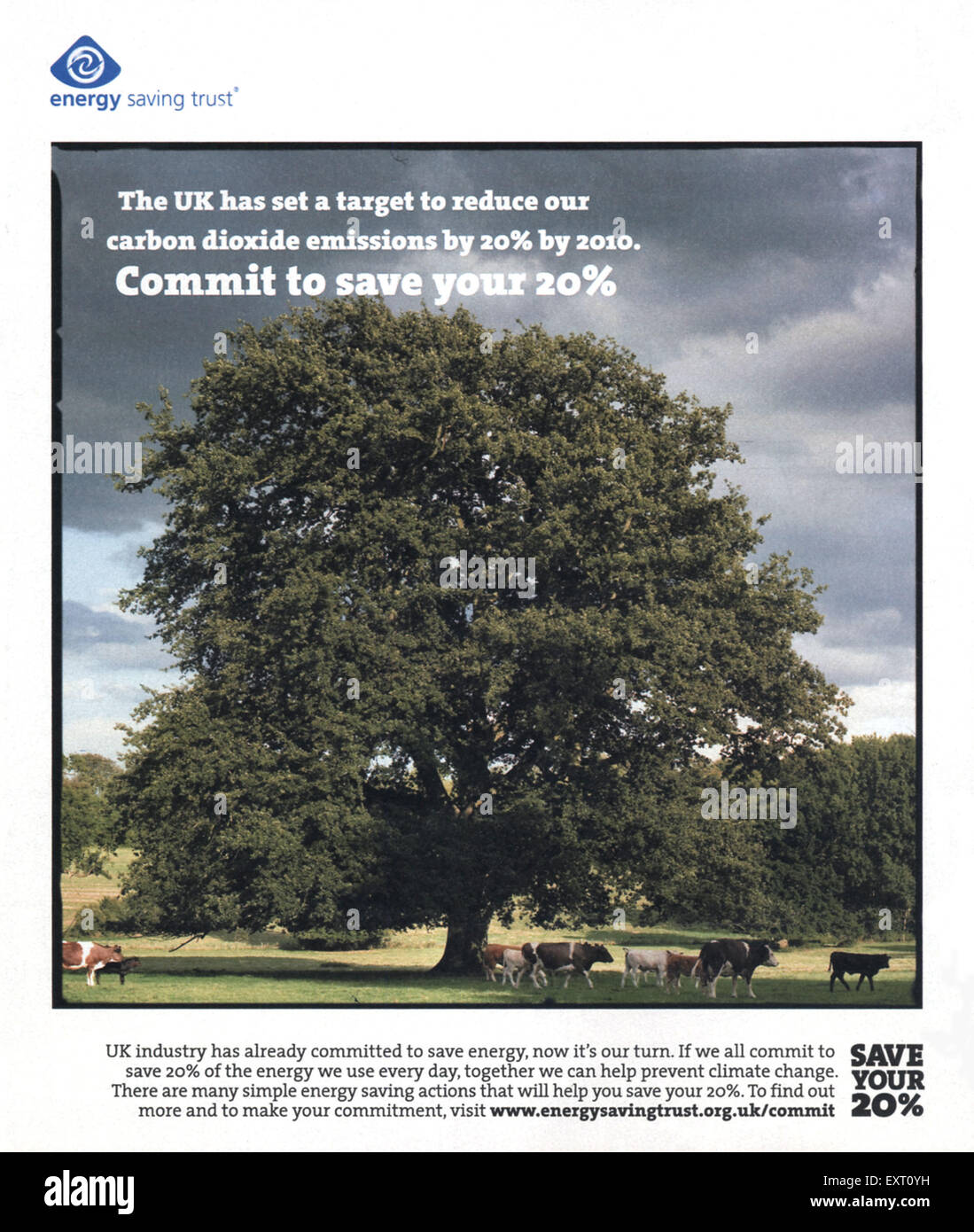 2000s UK Energy Saving Trust Magazine Advert Stock Photo - Alamy
